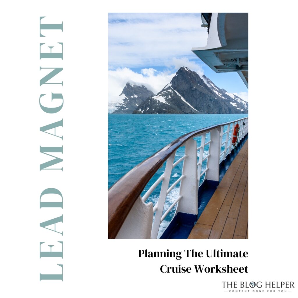 Ultimate Cruise Planning Worksheet - The Blog Helper