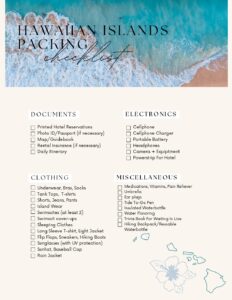 Hawaiian Islands Packing Checklist - The Blog Helper